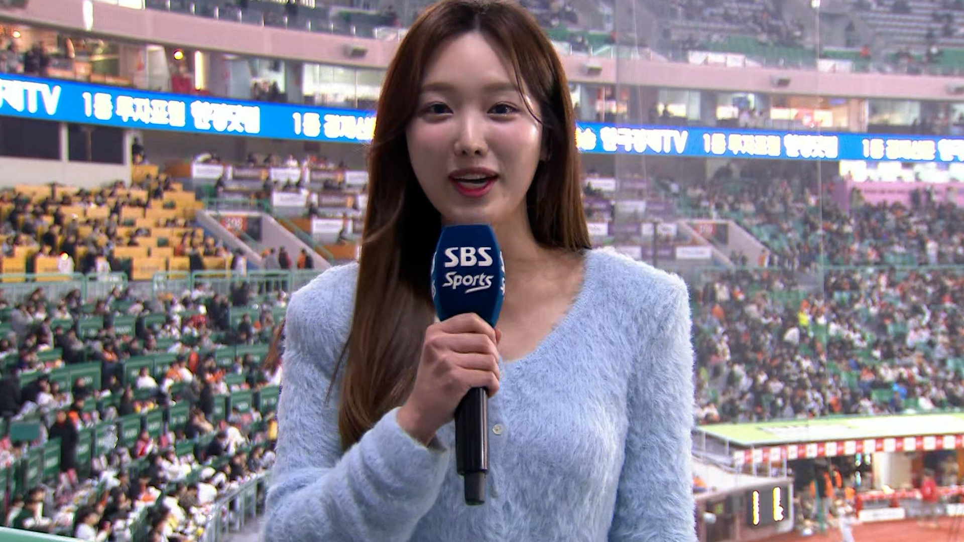 [SSG] 2024/3/28 김세연 아나운서 경기 중간 현장 리포팅 | TVING