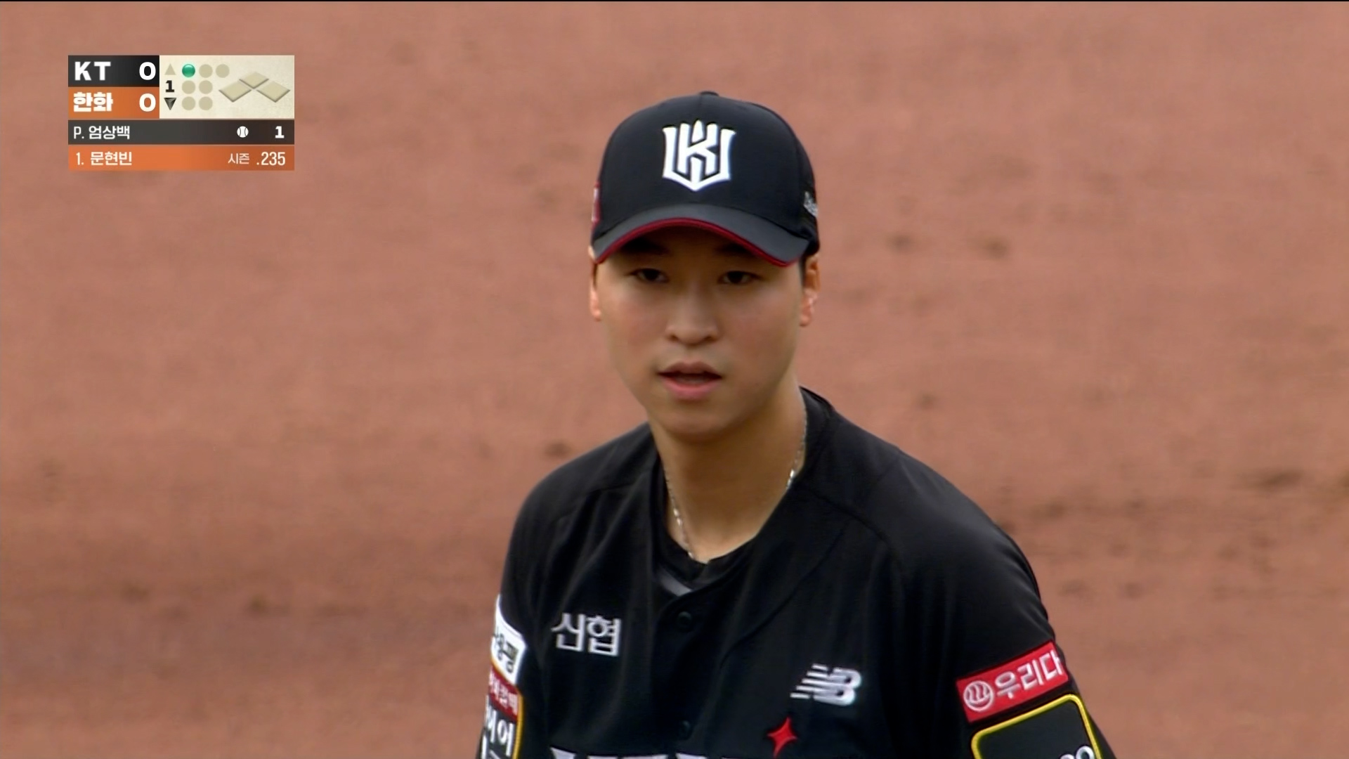 [KT] 2024/3/30 1회를 무실점으로 막아내는 엄상백 | TVING