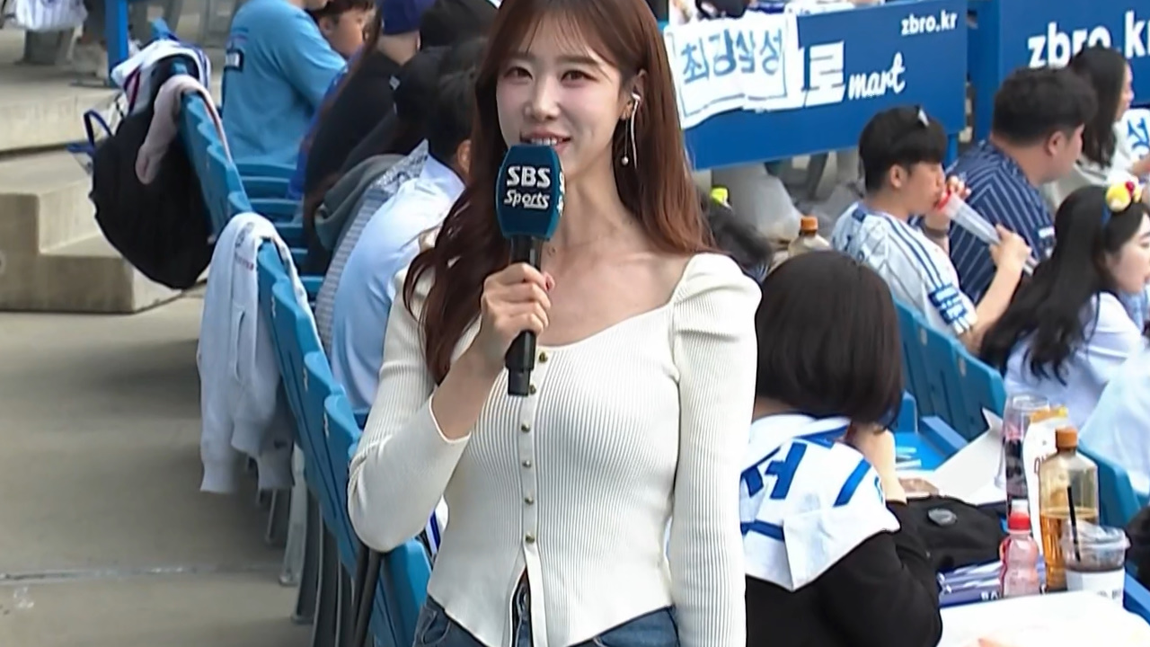 [삼성] 2024/4/14 진달래 아나운서의 경기 전 현장 리포팅 | TVING