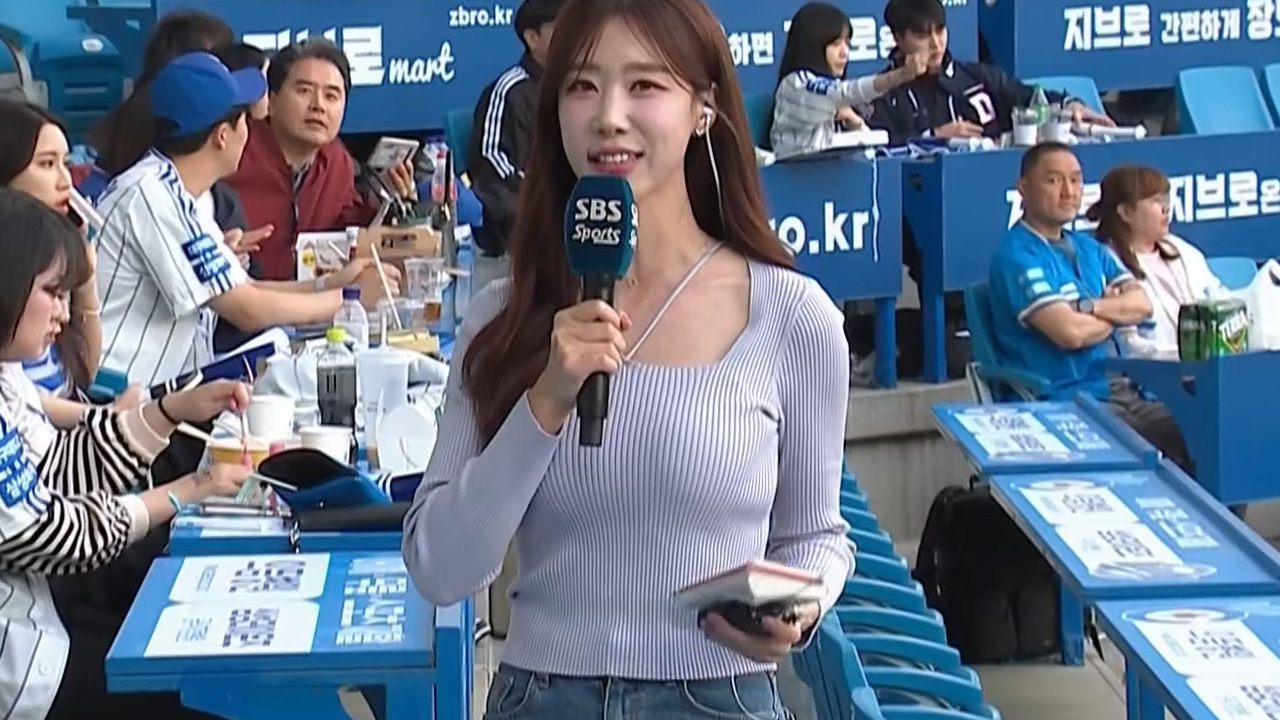 [삼성] 2024/4/16 진달래 아나운서의 경기 전 현장 리포팅 | TVING