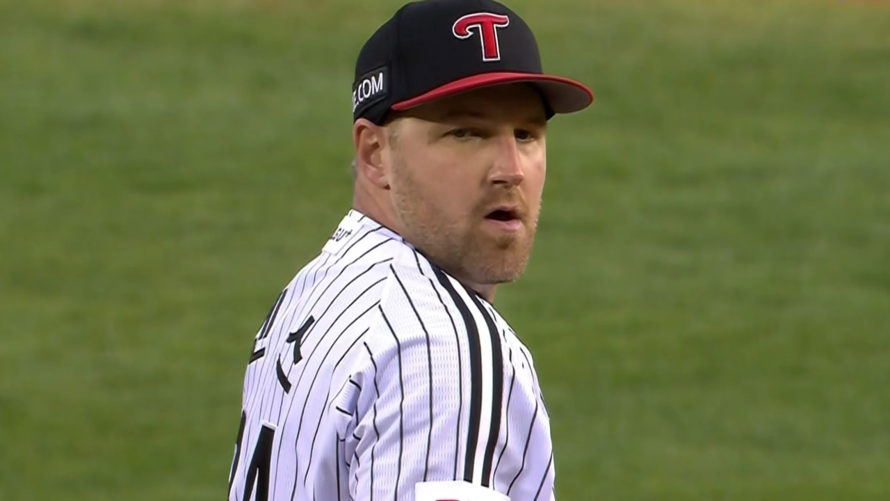 [LG] 2024/4/16 산뜻한 출발 1회를 삼자범퇴로 마무리하는 엔스 | TVING