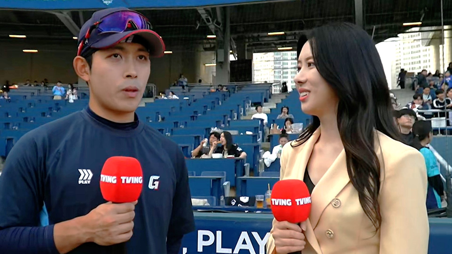 [롯데] 2024/4/26 티빙슈퍼매치 황성빈 인터뷰 | TVING