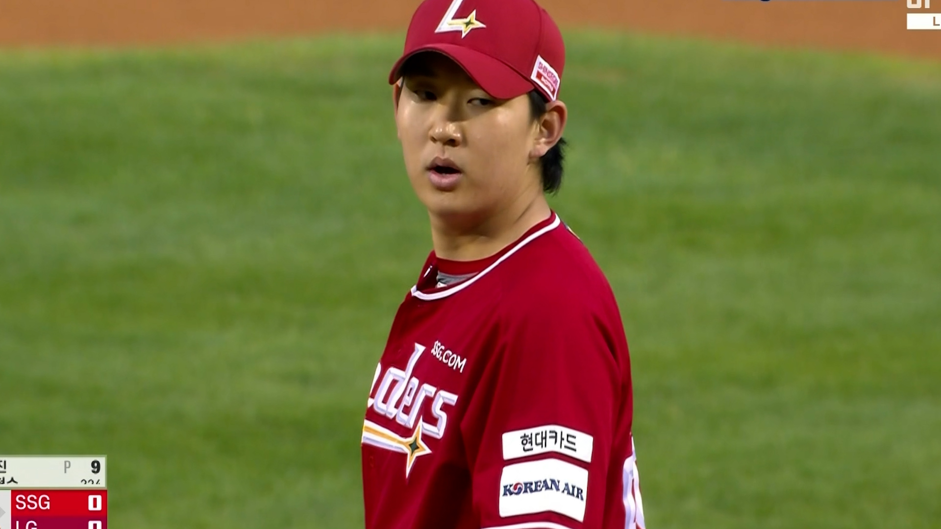 [SSG] 2024/5/7 선두타자 출루에도 더블플레이와 삼진으로 정리하는 송영진 | TVING