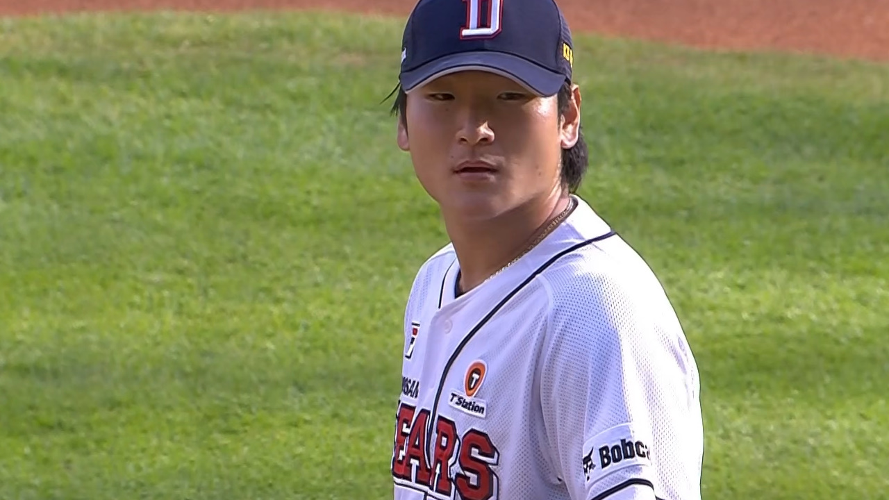 [두산] 2024/5/12 (DH2) '154km' 강력한 구위로 KK 포함 1회 정리한 곽빈 | TVING