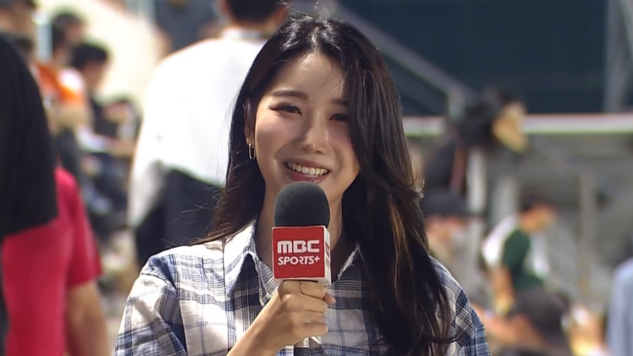 [한화] 2024/5/23 정유성 리포터의 경기 중간 현장 리포팅 | TVING