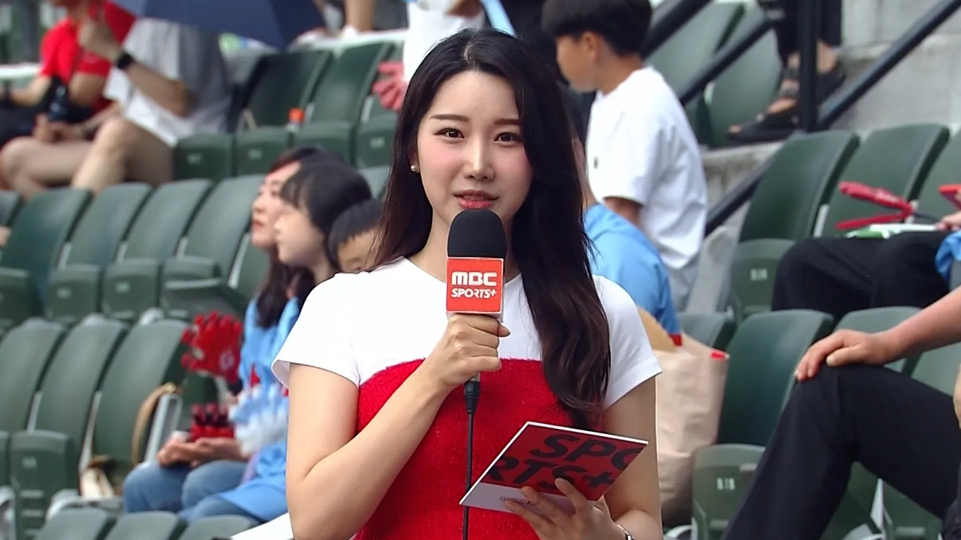 [SSG] 6/9 (DH1) 정유성 리포터의 경기 중간 현장 리포팅 | TVING