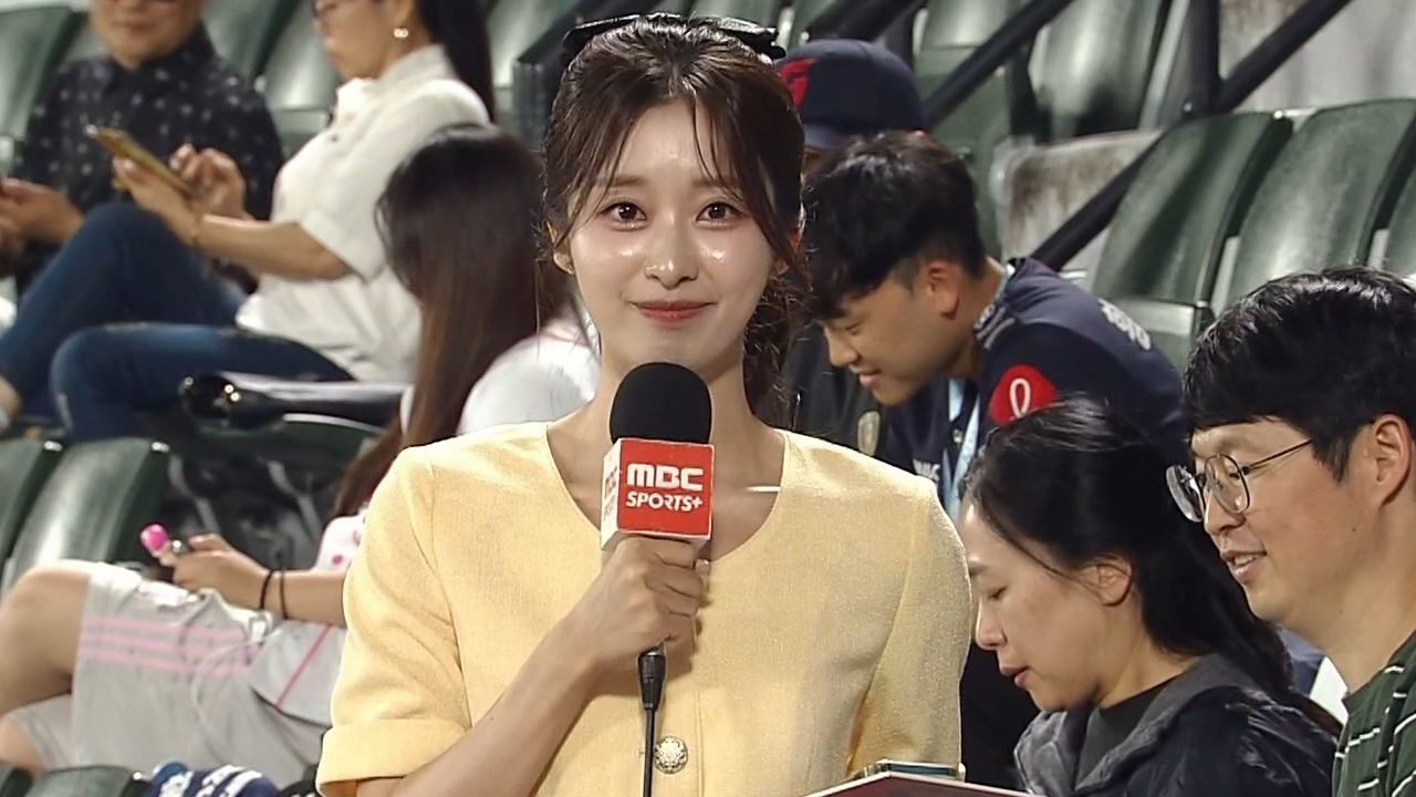 [롯데] 2024/6/11 심효정 리포터의 경기 중간 현장 리포팅 | TVING