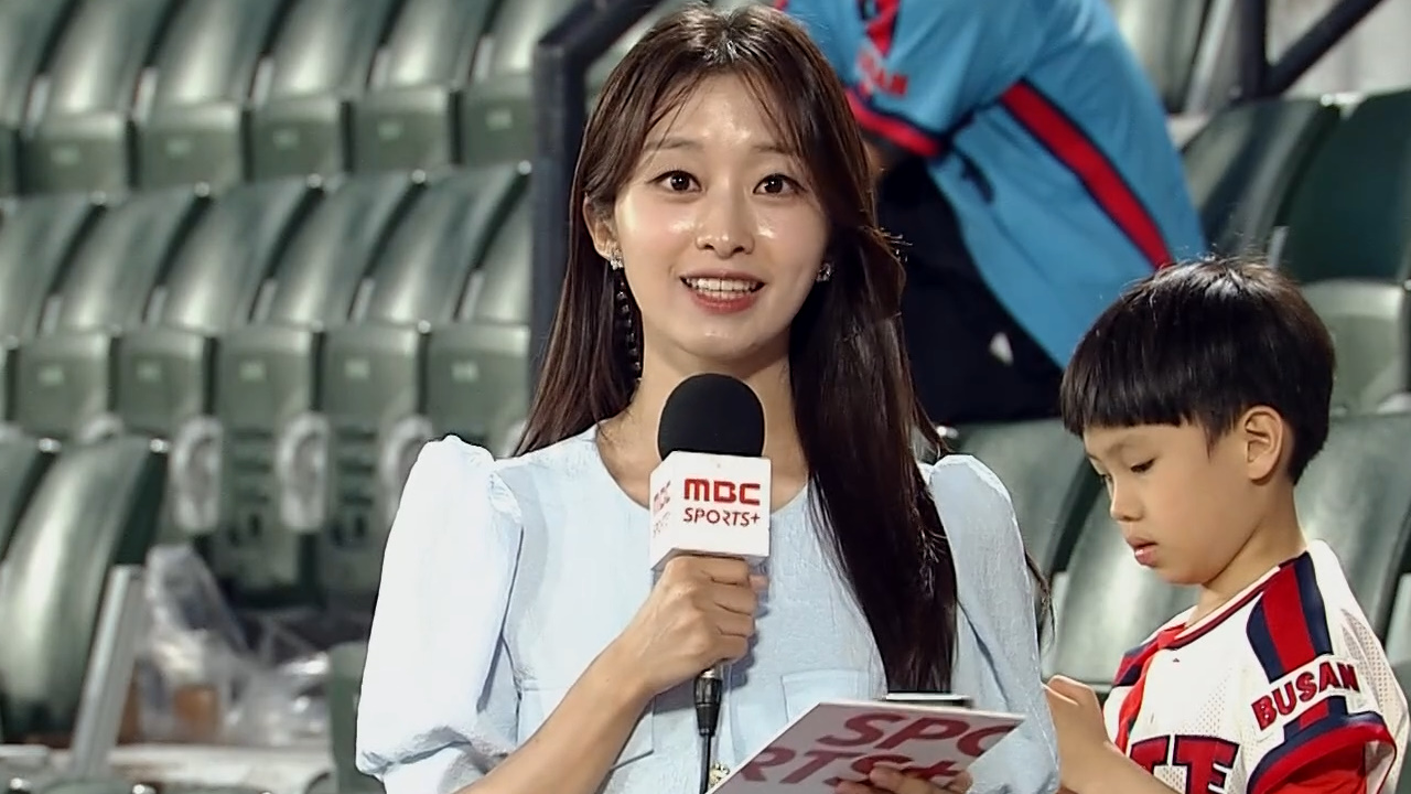 [롯데] 2024/6/13 심효정 리포터의 경기 중간 현장 리포팅 | TVING