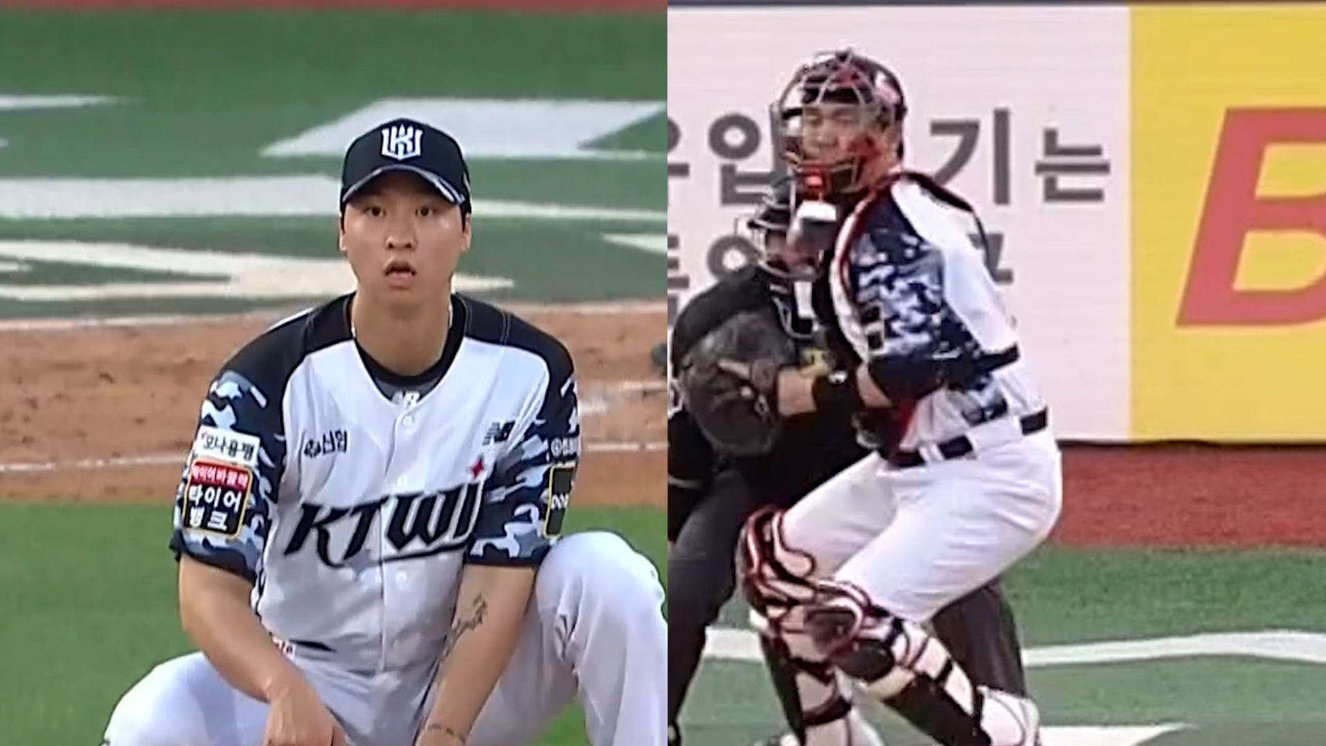 [KT] 6/18 삼진과 도루 저지를 한 번에! 이닝 끝내는 엄상백과 장성우 | TVING