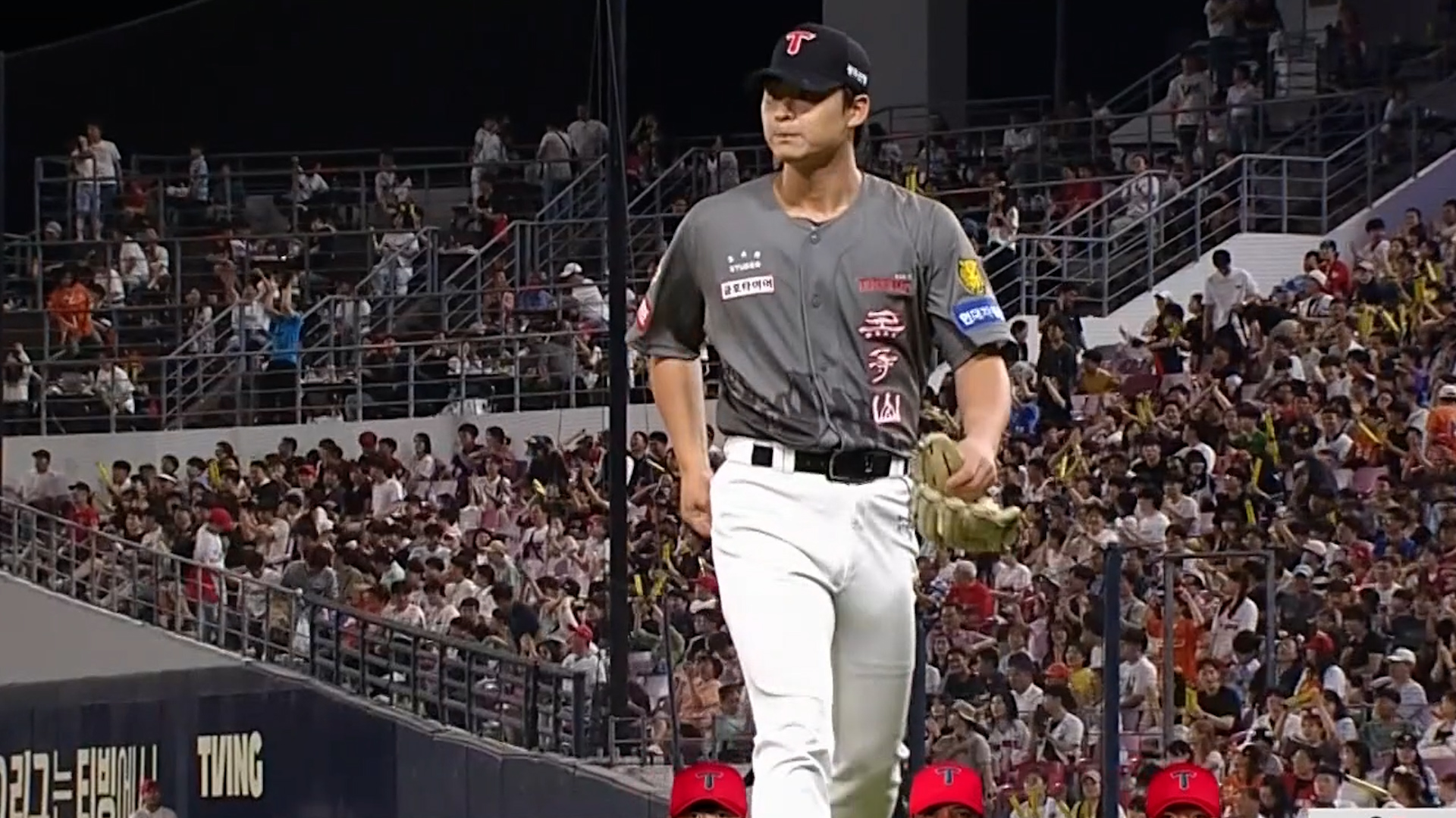 [KIA] 2024/6/21 2사 1, 2루에 등판해 실점 없이 이닝을 끝내는 곽도규 | TVING