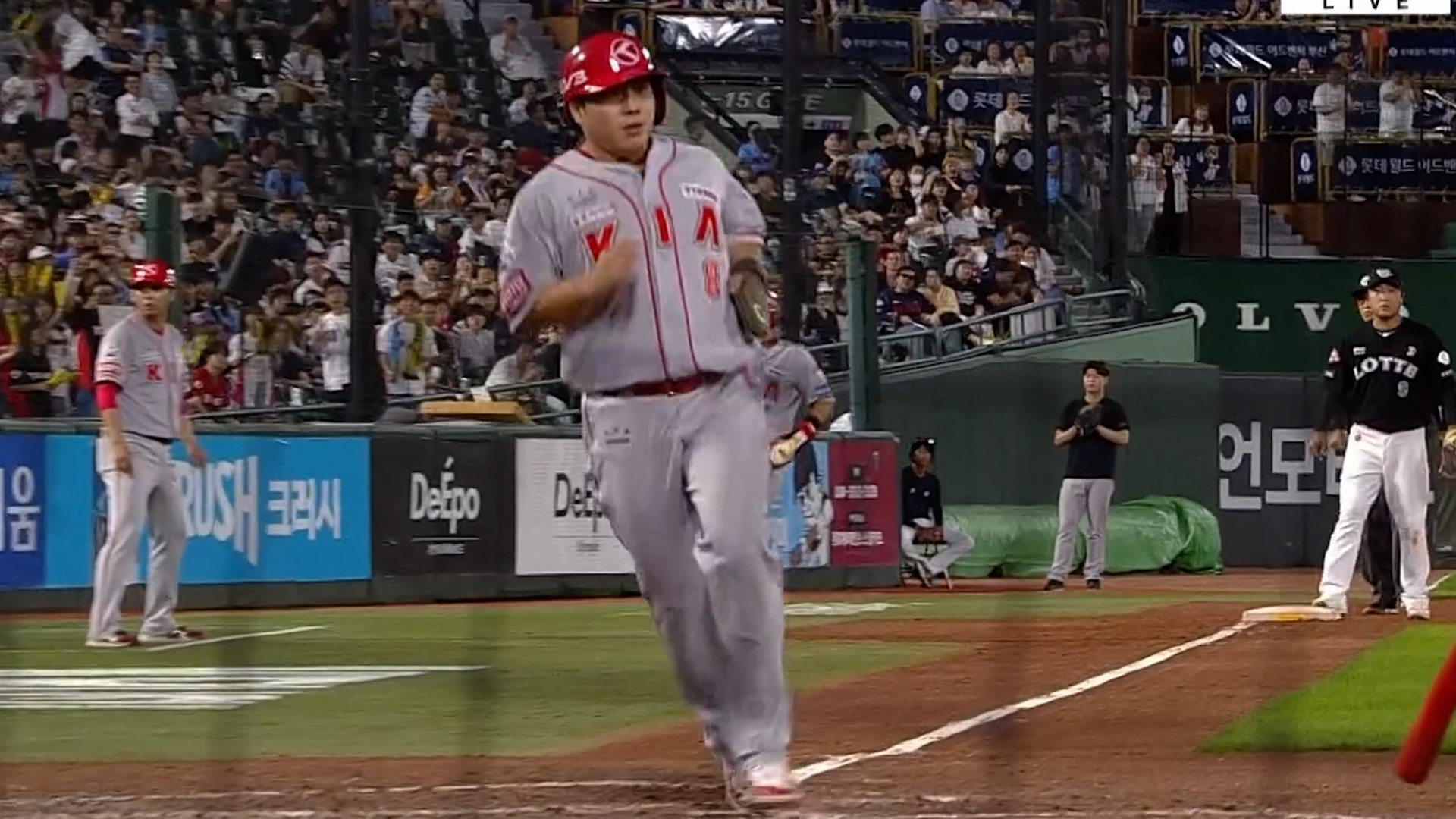 [KIA] 2024/6/26 이창진, 6타석 연속 출루 & 상대 폭투에 한 점 추가 | TVING