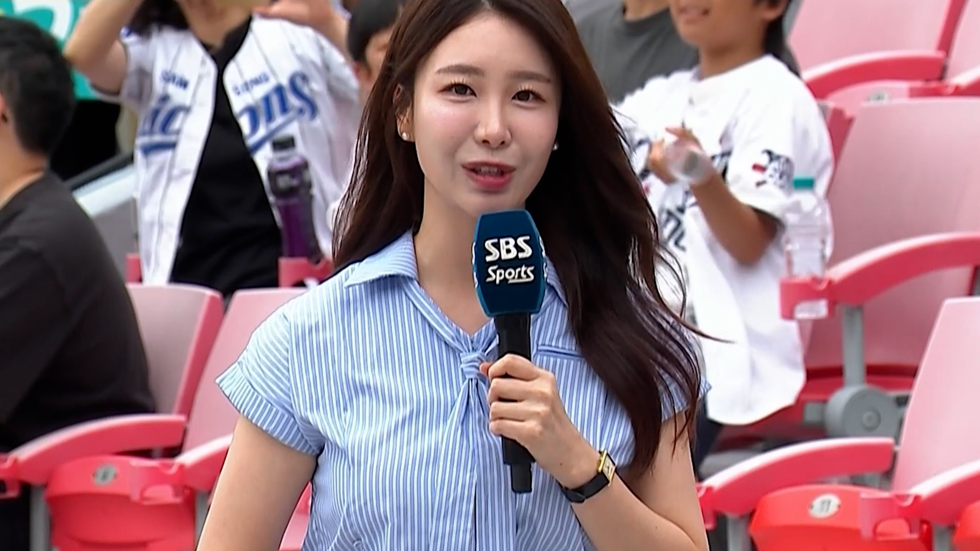 [KT] 2024/6/30 (DH1) 이지현 아나운서의 경기 전 현장 리포팅 | TVING