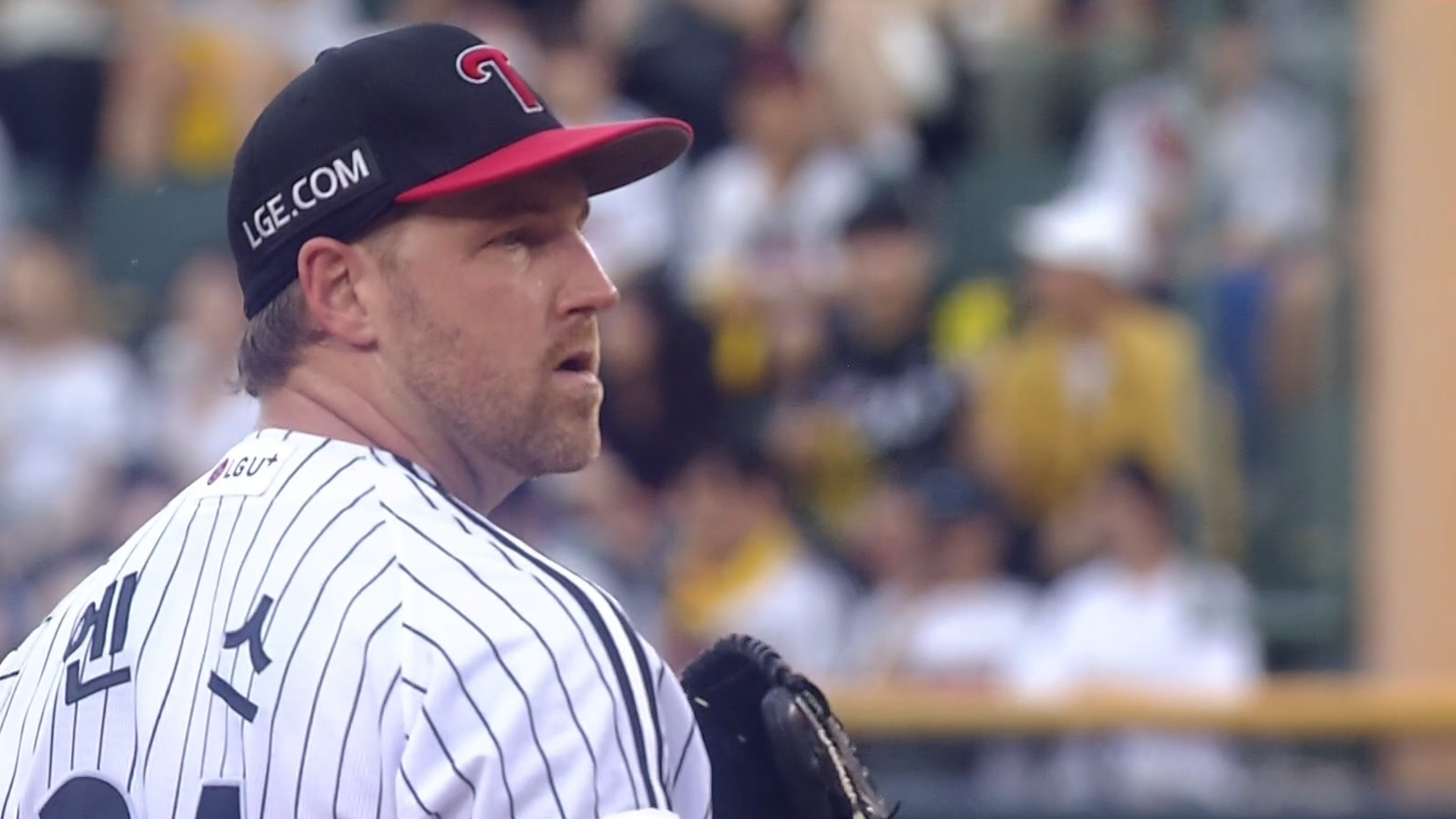 [LG] 2024/7/10 '150km' 패스트볼로 나성범 삼진 처리하는 엔스 | TVING