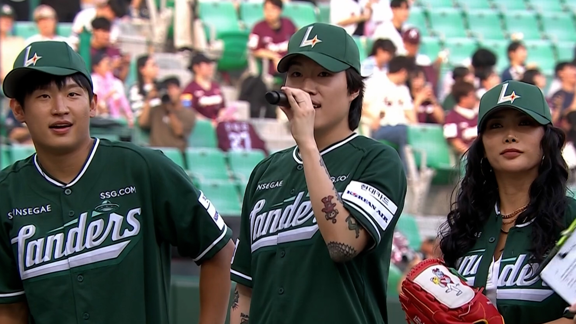 [SSG] 2024/7/19 시구&시타&시포 - 댄서 허니제이 & 래퍼 토이고 & 잠비노 | TVING