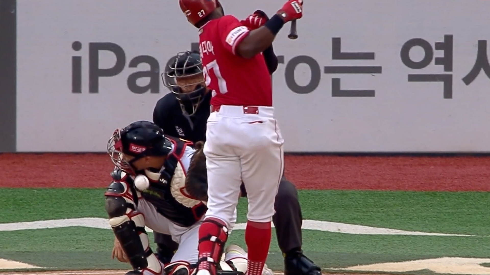 [SSG] 2024/7/25 '부상 우려' 이틀 연속 몸 맞는 공으로 출루하는 에레디아 | TVING