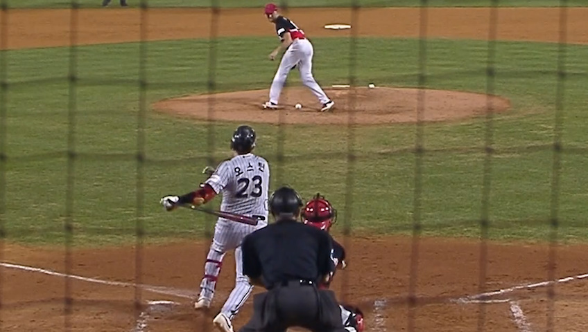 [KIA] 2024/8/17 투수 강습 타구에 다리 사이가 오싹했던 라우어 | TVING