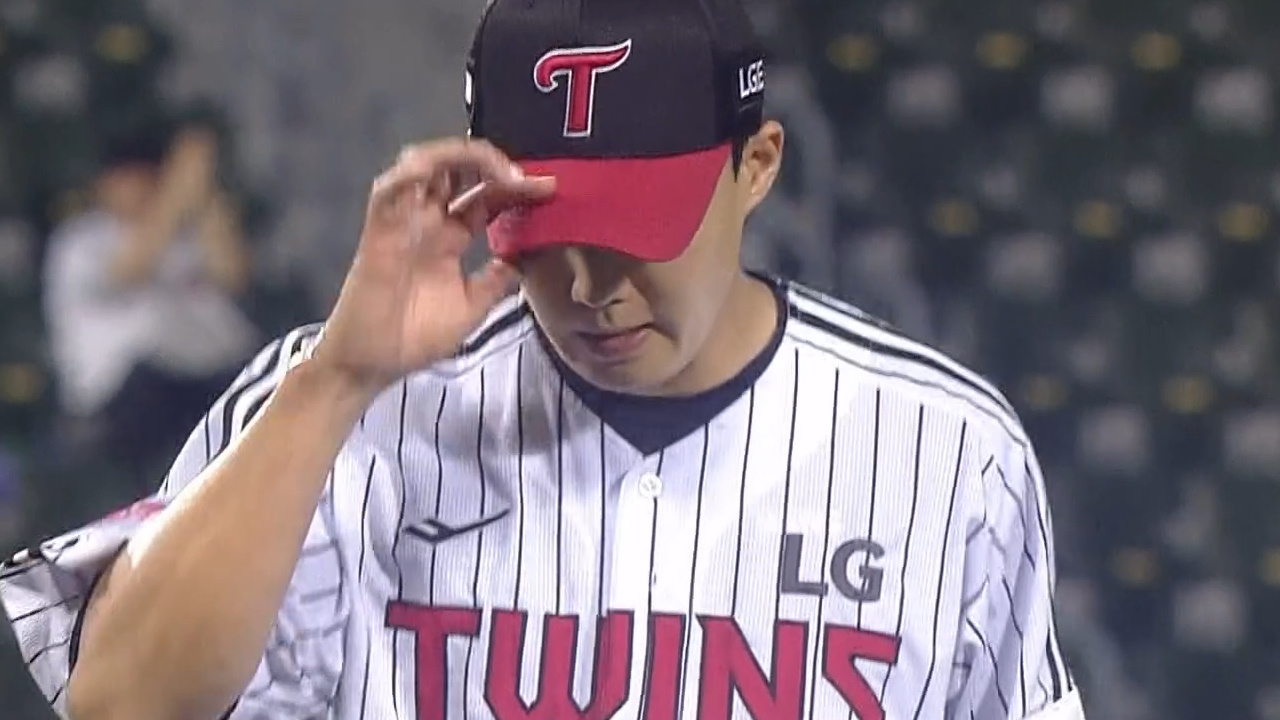 [LG] 2024/8/27 뜬공-땅볼-삼진으로 삼자범퇴 만드는 임찬규 | TVING