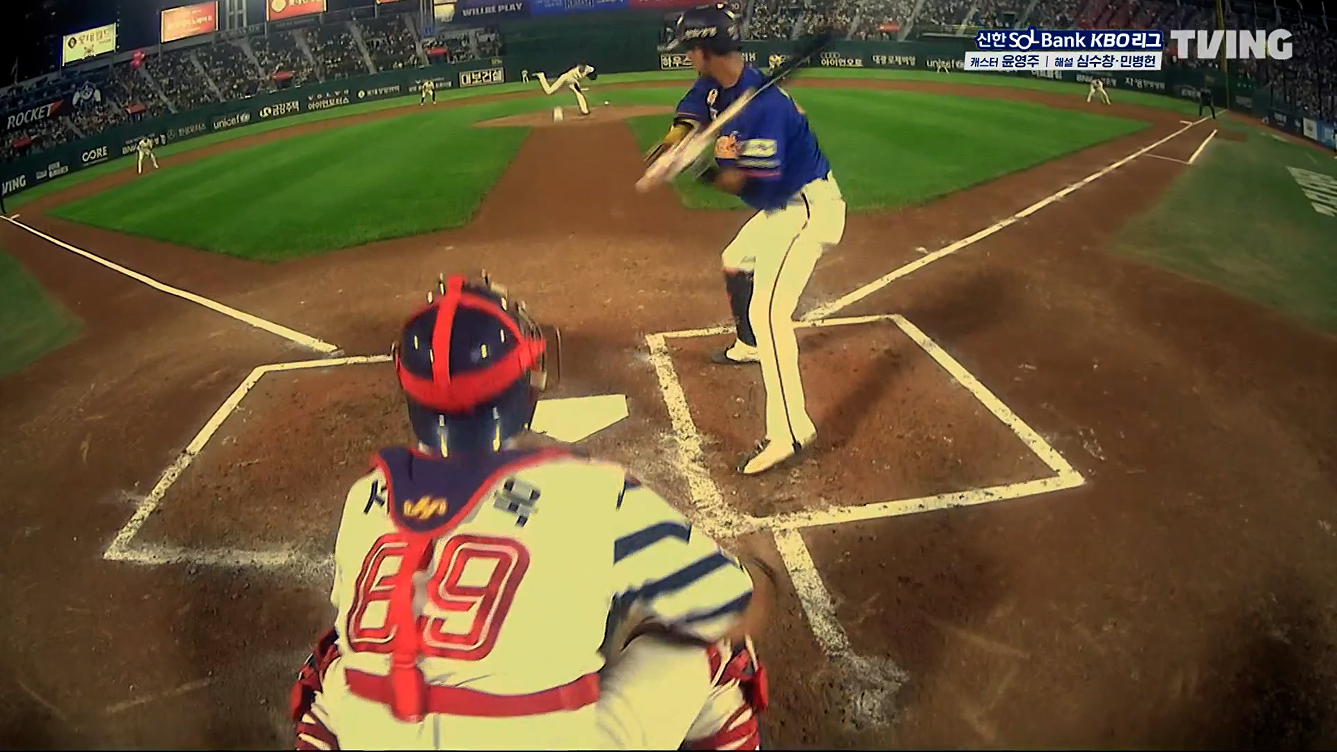 [롯데] 2024/9/13 티빙슈퍼매치: 엄파이어 캠으로 느껴보는 박세웅의 폭포수 커브! | TVING