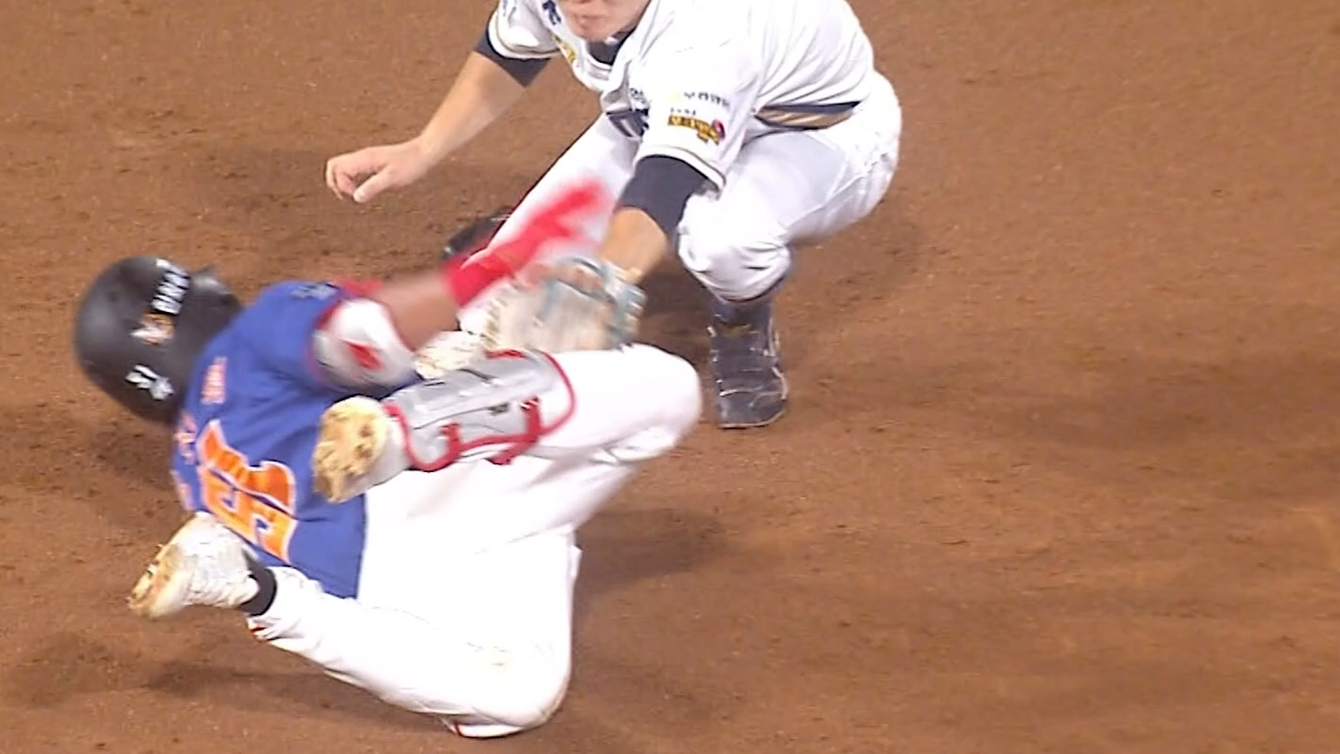 [한화] 9/19 태그를 피한 장진혁의 기가 막힌 슬라이딩! | TVING