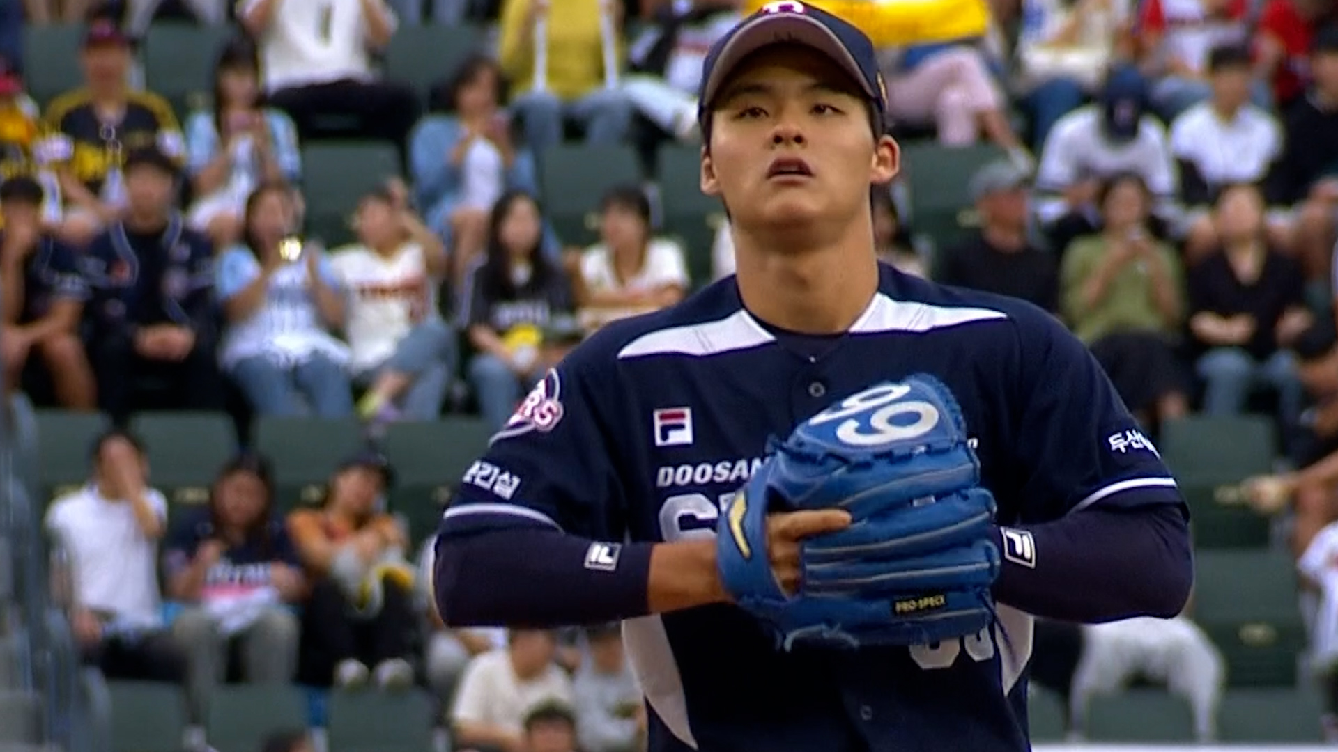 [두산] 2024/9/21 (DH1) 깔끔한 삼자범퇴로 8회를 삭제하는 이교훈 | TVING