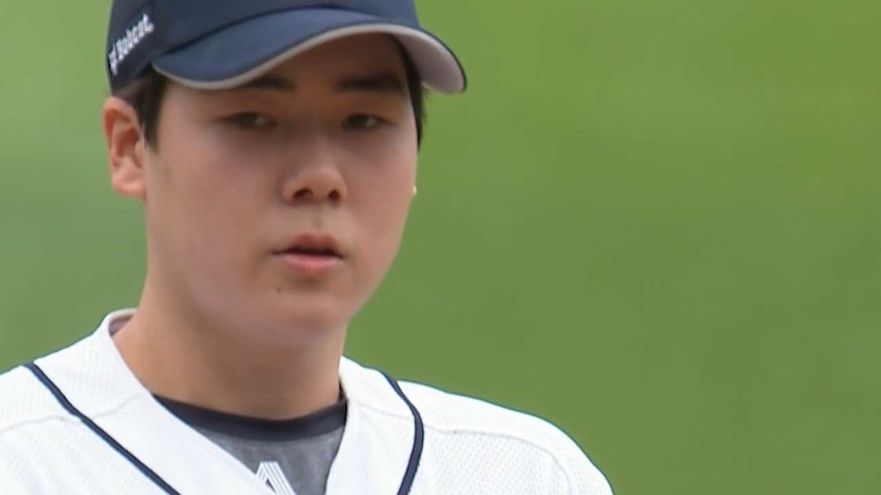 [두산] 2024/10/3 '무실점 투구' 3회까지 타선을 봉쇄하고 있는 최승용 | TVING