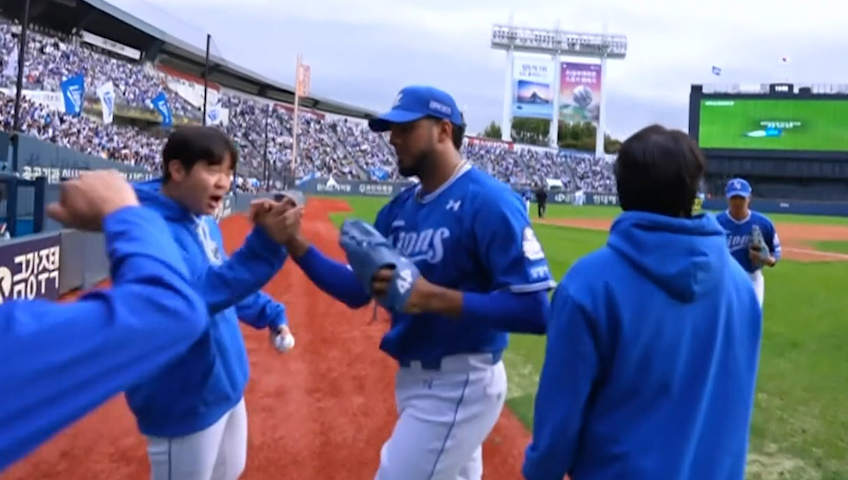 [삼성] 10/19 '110구 역투' 7이닝 무실점 QS+ 기록하는 레예스 | TVING