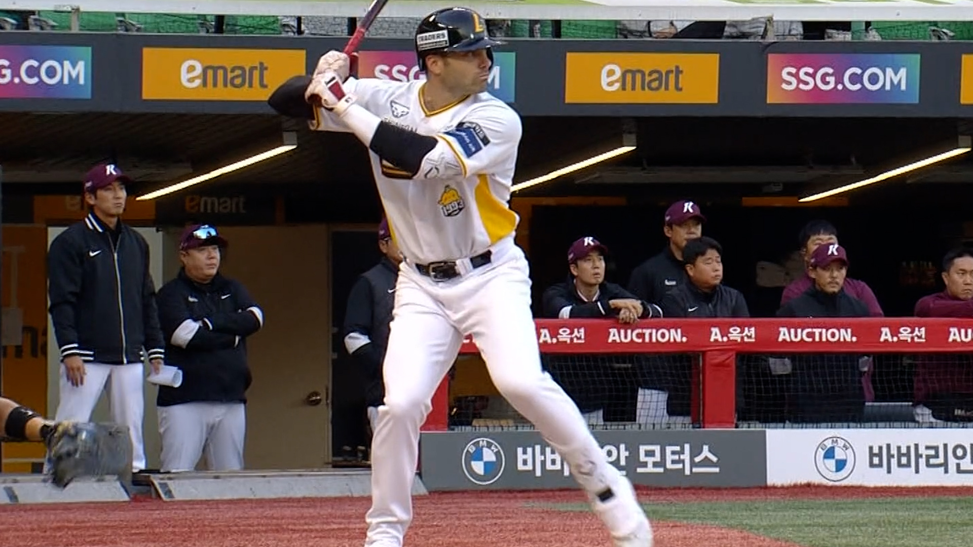 [SSG] 2025/4/25 'KBO 첫 단기 대체 외국인 타자' 맥브룸의 데뷔 타석 | TVING