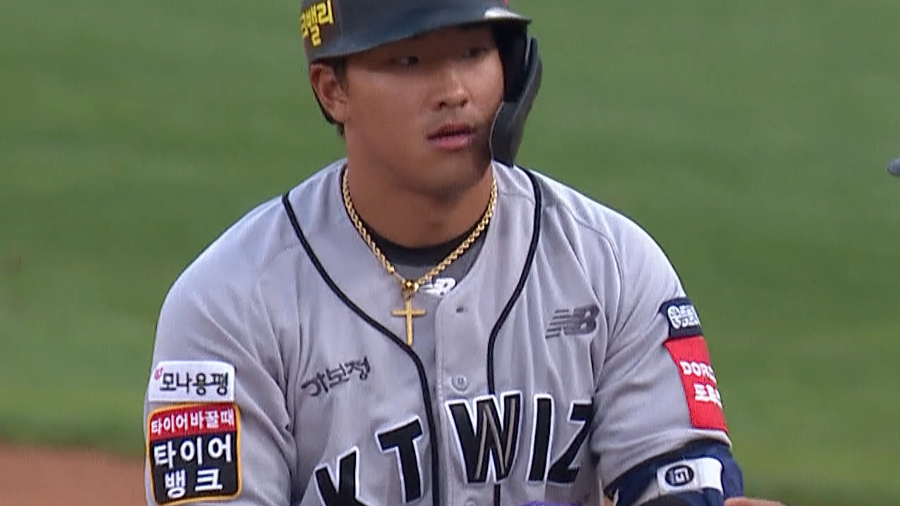 [KT] 2025/5/11 (DH2) '신예 4번 타자' 안현민의 선제 적시타! | TVING