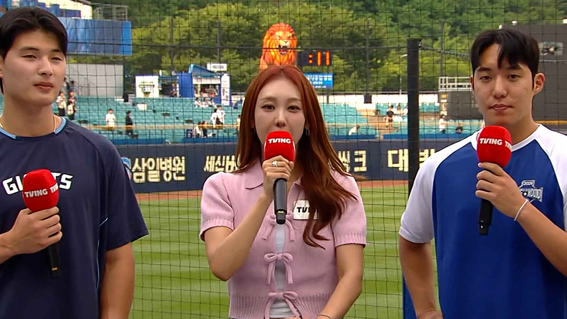 [삼성] 2025/5/27 티빙슈퍼매치: 팬들에게 전하는 원태인 & 윤동희 이번 시즌의 각오 | TVING