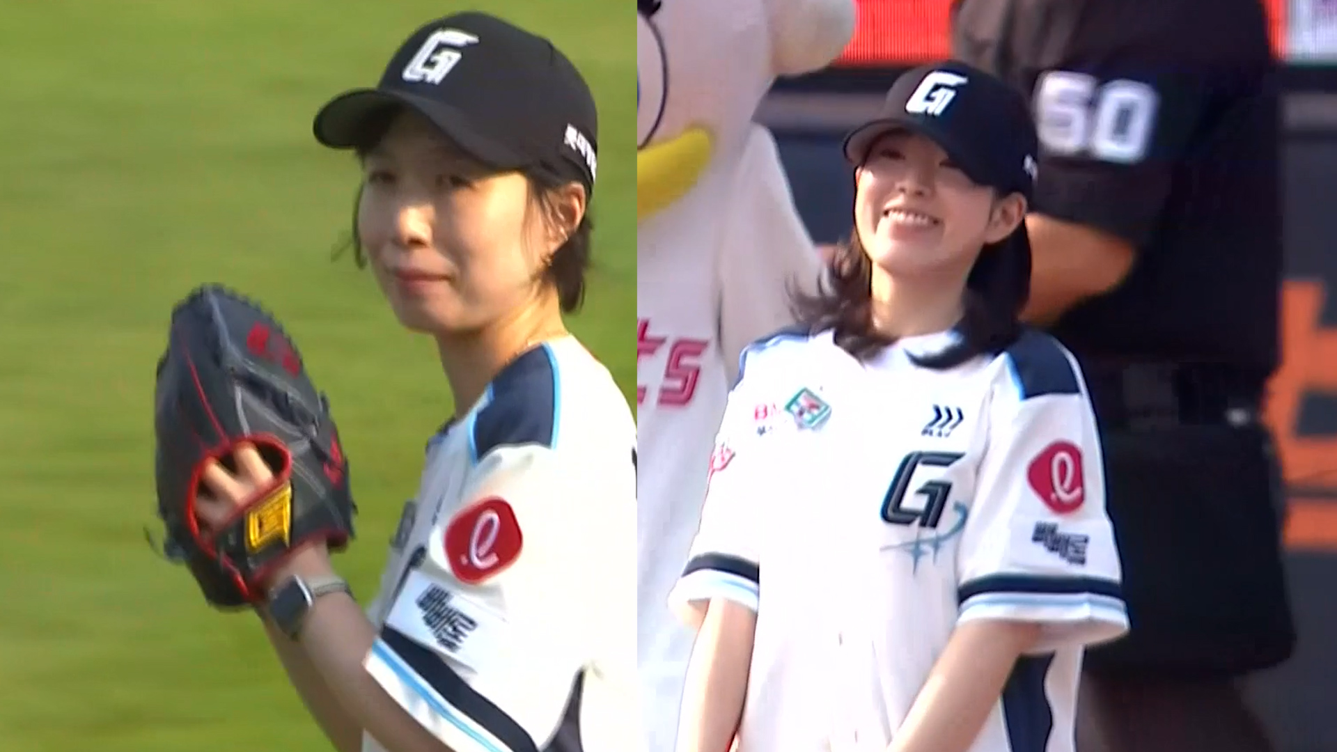 [롯데] 2025/5/31 시구 & 시타 - 코리아세븐 경영주 류혜진 & FC 최정윤 | TVING