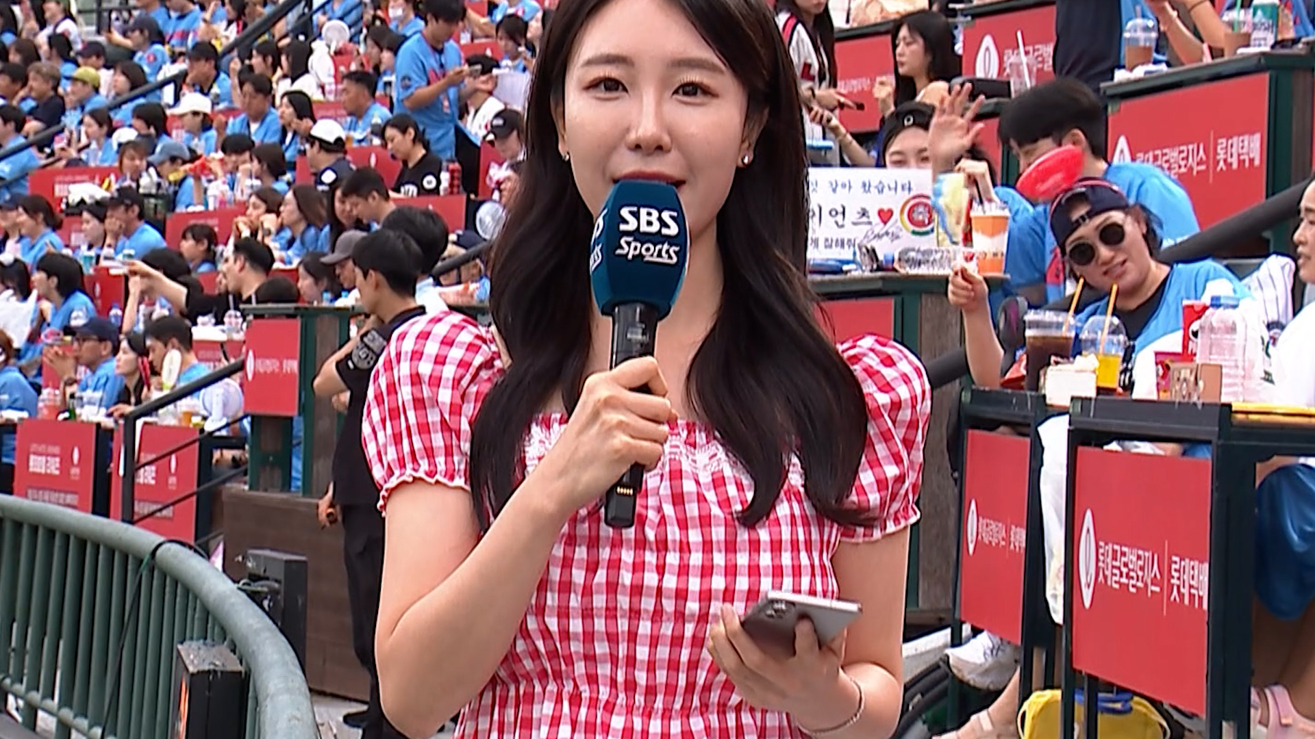 [롯데] 2025/6/22 이지현 아나운서의 경기 중간 현장 리포팅 | TVING