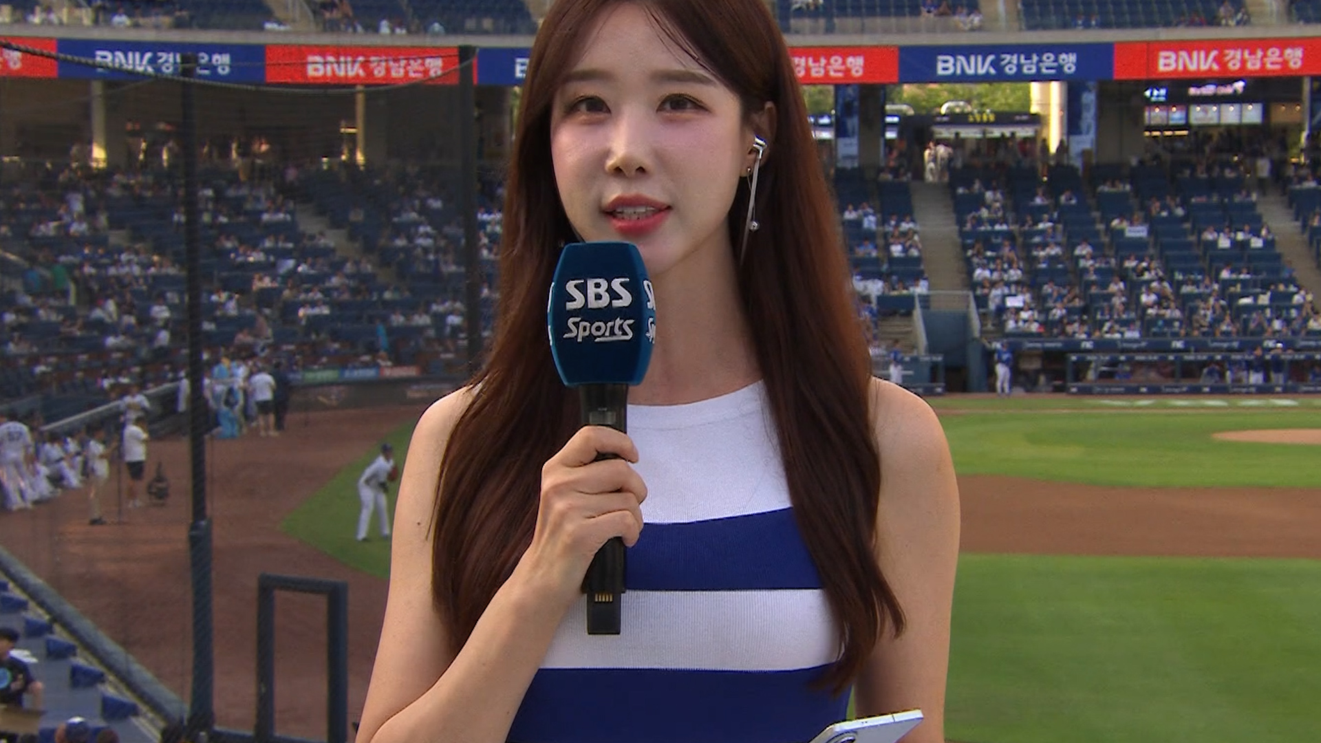 [NC] 2025/7/9 진달래 아나운서의 경기 전 현장 리포팅 | TVING