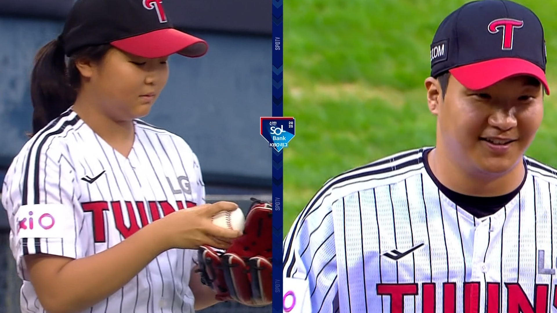 [LG] 2025/7/19 시구 - '문보경 닮은꼴 팬' 백소연 | TVING