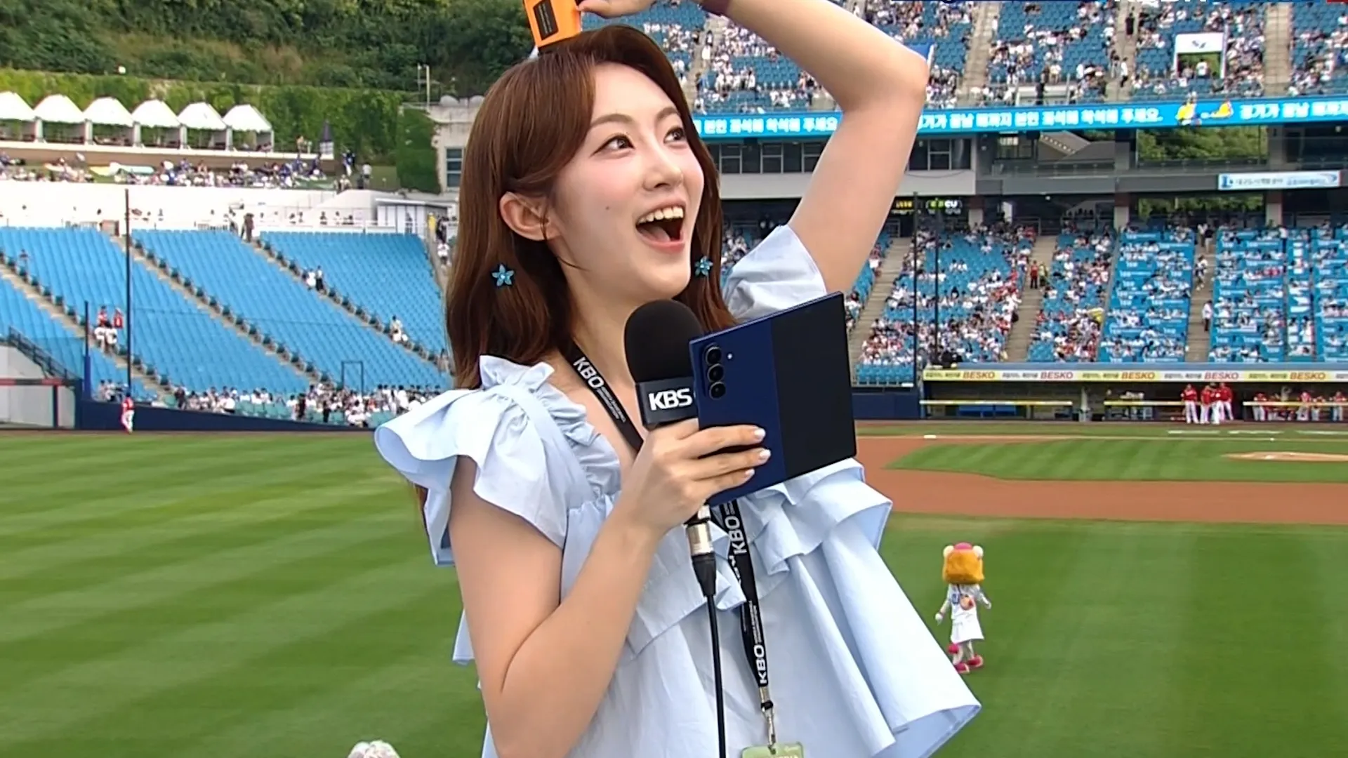 [삼성] 2025/7/22 최서임 아나운서의 경기 전 현장 리포팅 | TVING