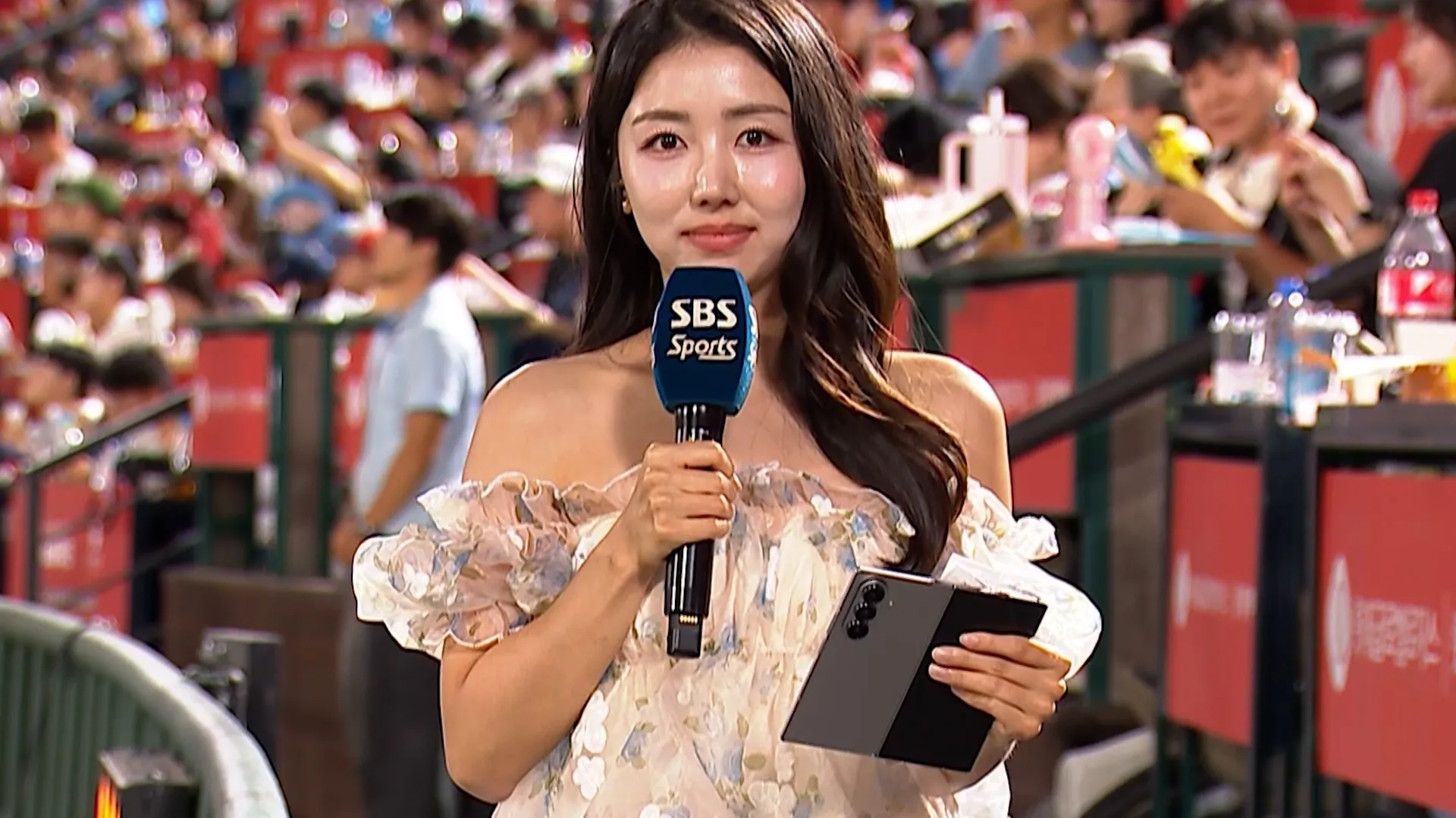 [NC] 2025/7/29 전채현 아나운서의 경기 중간 현장 리포팅 | TVING