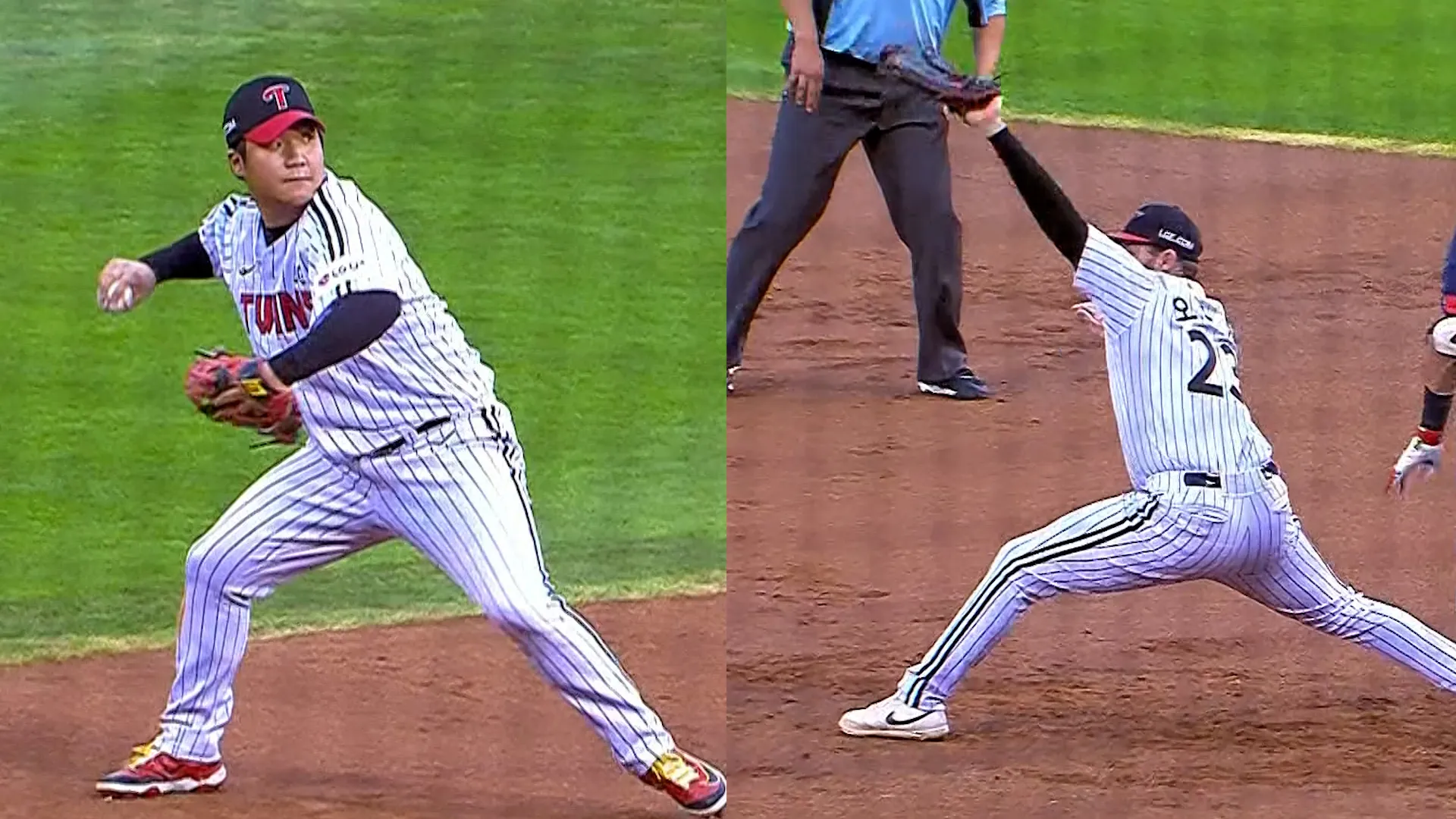 [LG] 2025/8/20 '잘 던지고 잘 잡고' 문보경 & 오스틴의 합작 호수비! | TVING