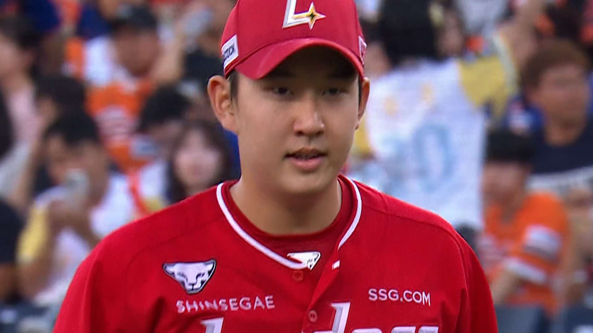 [SSG] 2025/8/24 '3-6-1 더블플레이' 세 타자로 1회 정리하는 송영진 | TVING