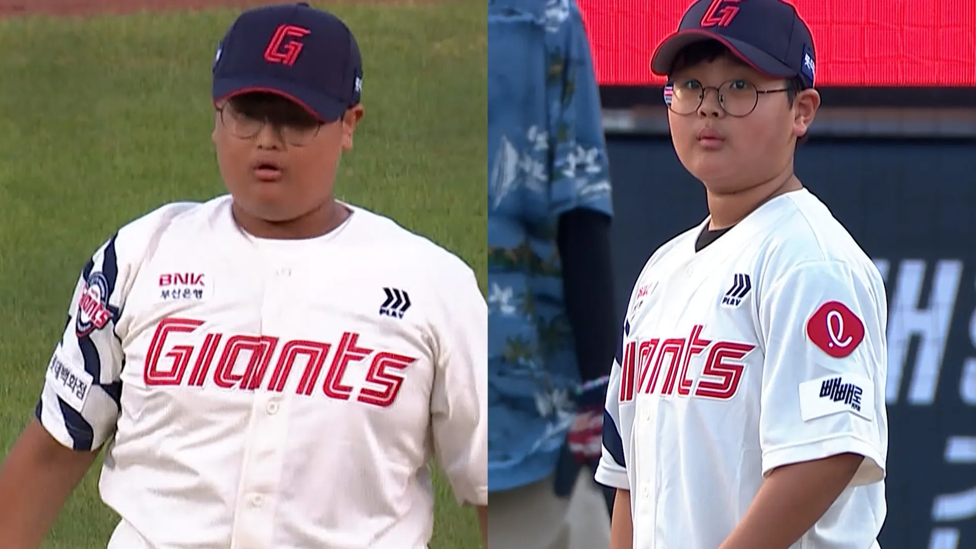 [롯데] 2025/8/29 시구 & 시타 - 롯데마트 ZETTA 이벤트 당첨자 이환성 & 이준우 | TVING